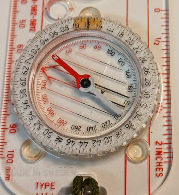 BRITISH ARMY SILVA TYPE 4/54 MAP READING COMPASS / ORIENTEERING COMPASS ...