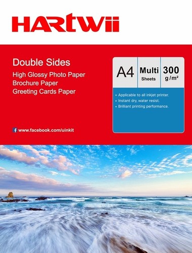 A4 300Gsm Double Sides Glossy Photo Paper Thick Inkjet Paper 100-1000 ...
