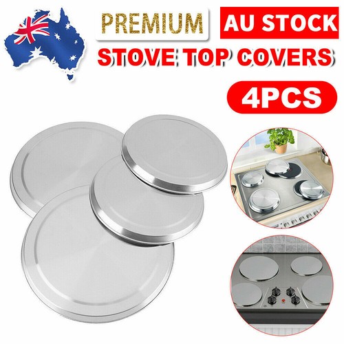 Round Stainless Steel Stove Top Cover Covers Kitchen Cook-top Cover Set ...
