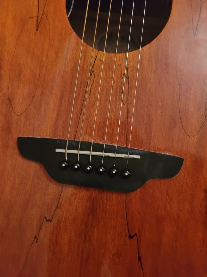 Luna Gypsy Exotic Spalt Maple Acoustic ELECTRIC Guitar | eBay