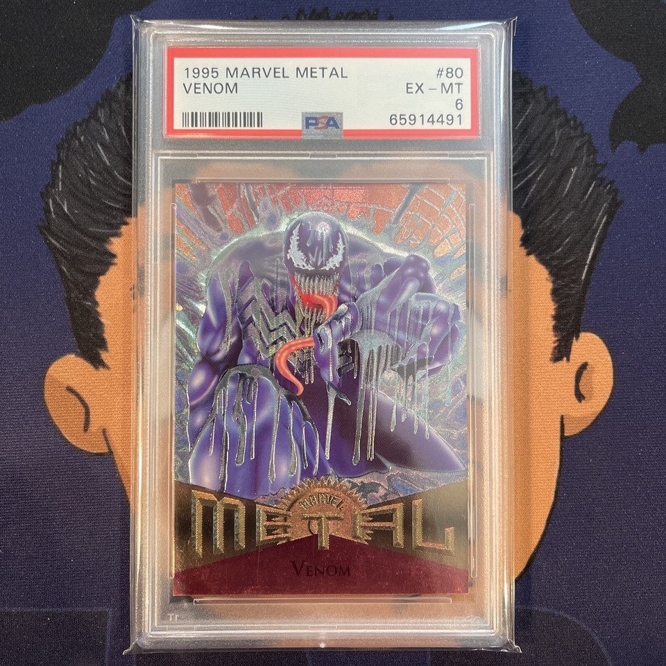 PSA 6 EXCELLENT-MINT 1995 Marvel Metal Blaster VENOM #80 | eBay