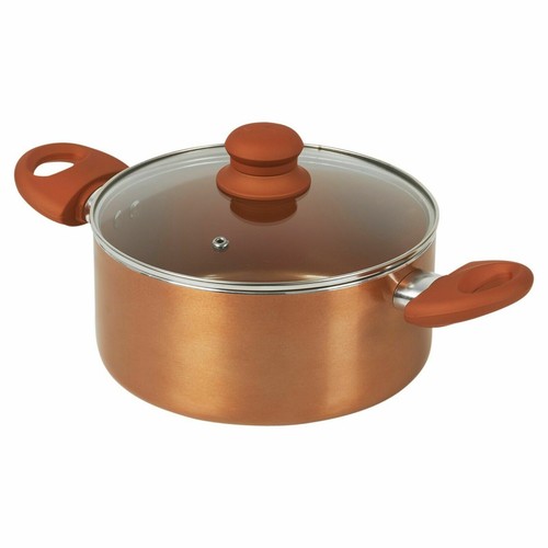 Non Stick Ceramic Coated Copper Induction Cooking Pan Pot Saucepan ...
