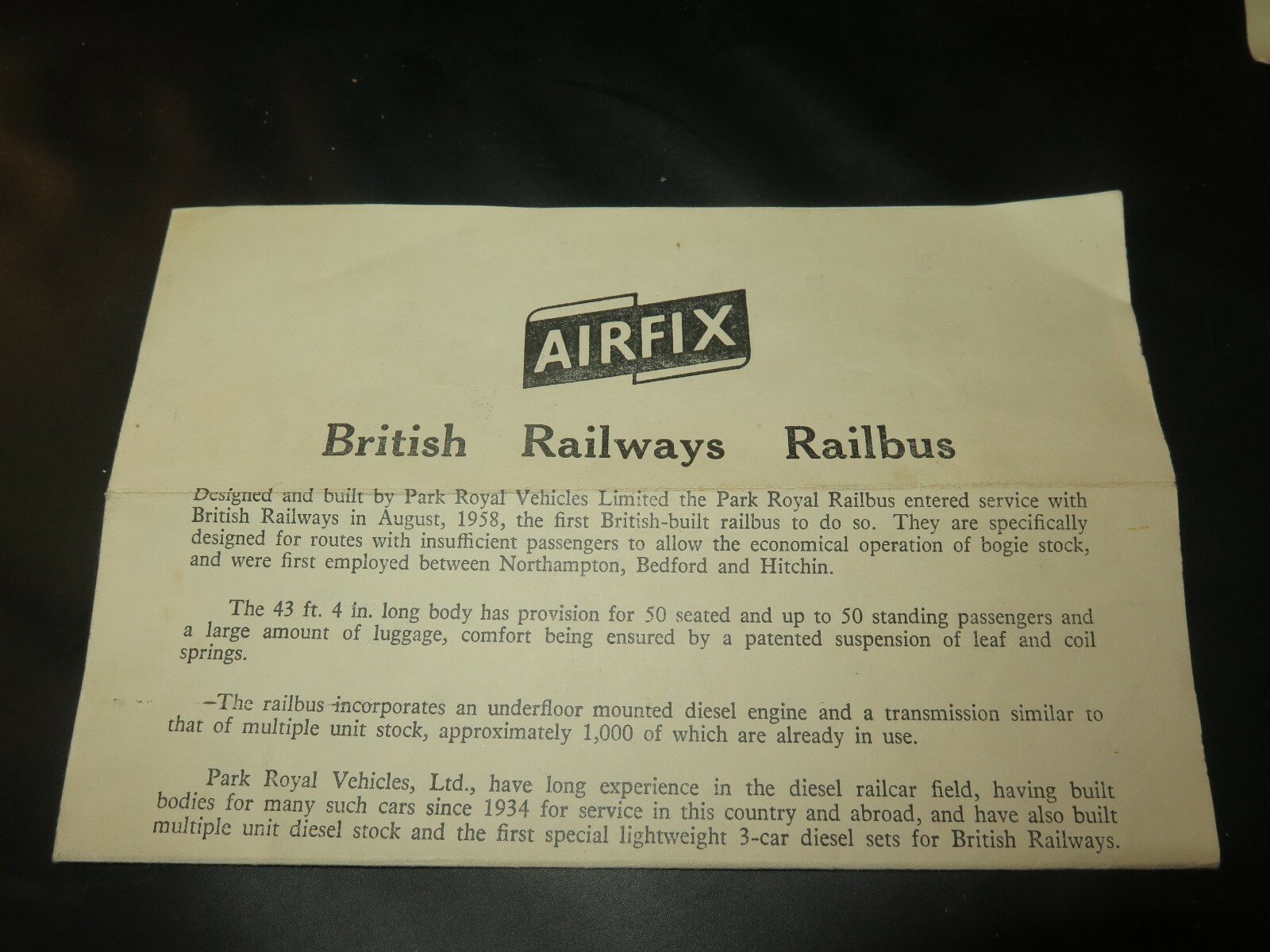 VINTAGE AIRFIX & KITMASTER INSTRUCTION SHEETS Model Railway 1960s/70s ...