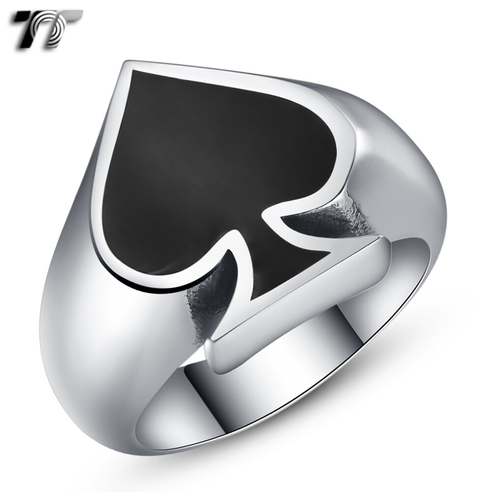High Quality TT 316L Stainless Steel Spades Ring Size 7-14 (RZ97) | eBay