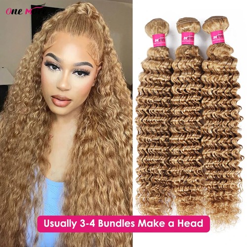 Honey Blonde Bundles Deep Wave Human Hair Extensions Human Hair Weave ...