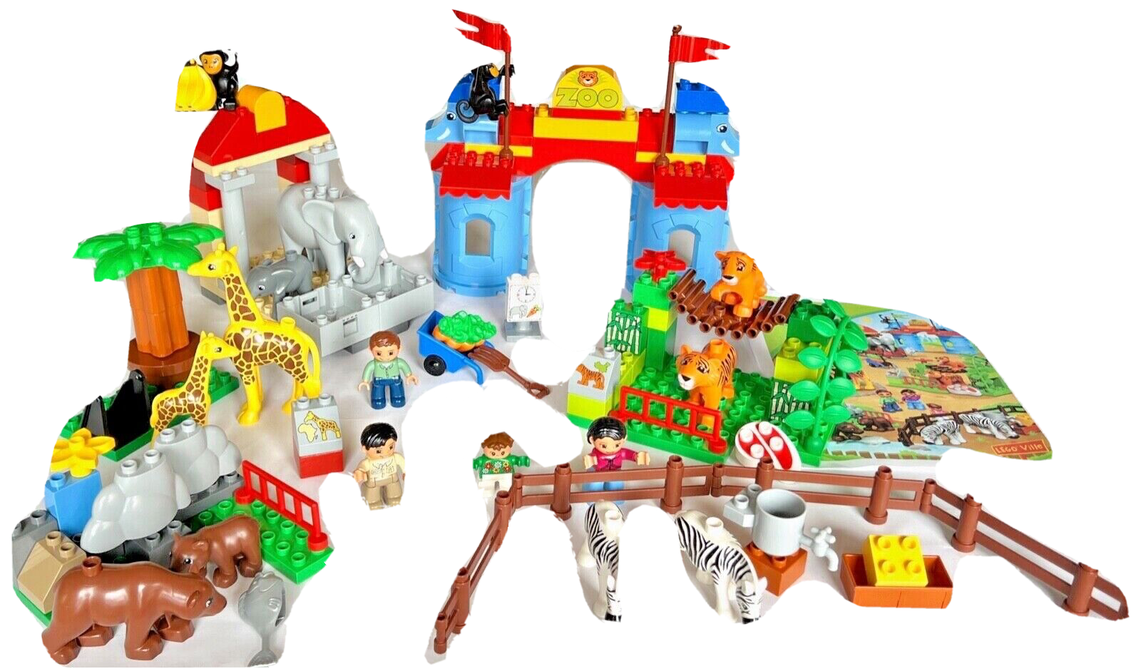 Lego Duplo #5635 Big City Zoo 4 Minifigures 12 Animals + Instructions ...