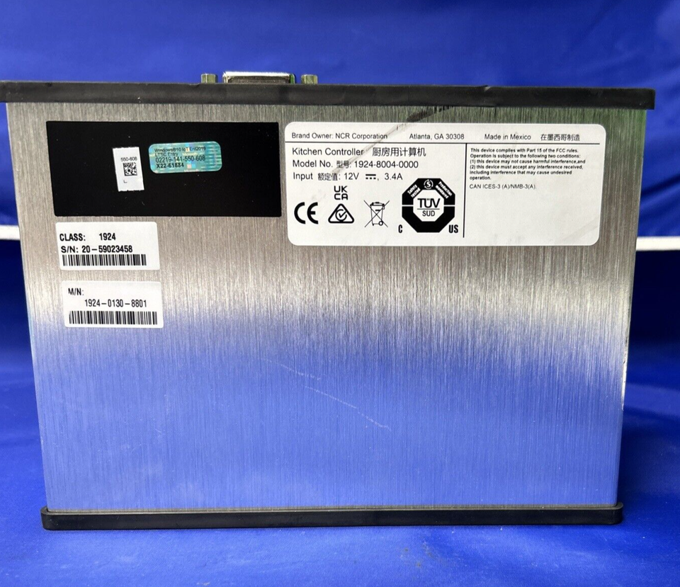 NCR 1924-8001-0000/ 1924-8004-0000 Kitchen Controller . not power ...