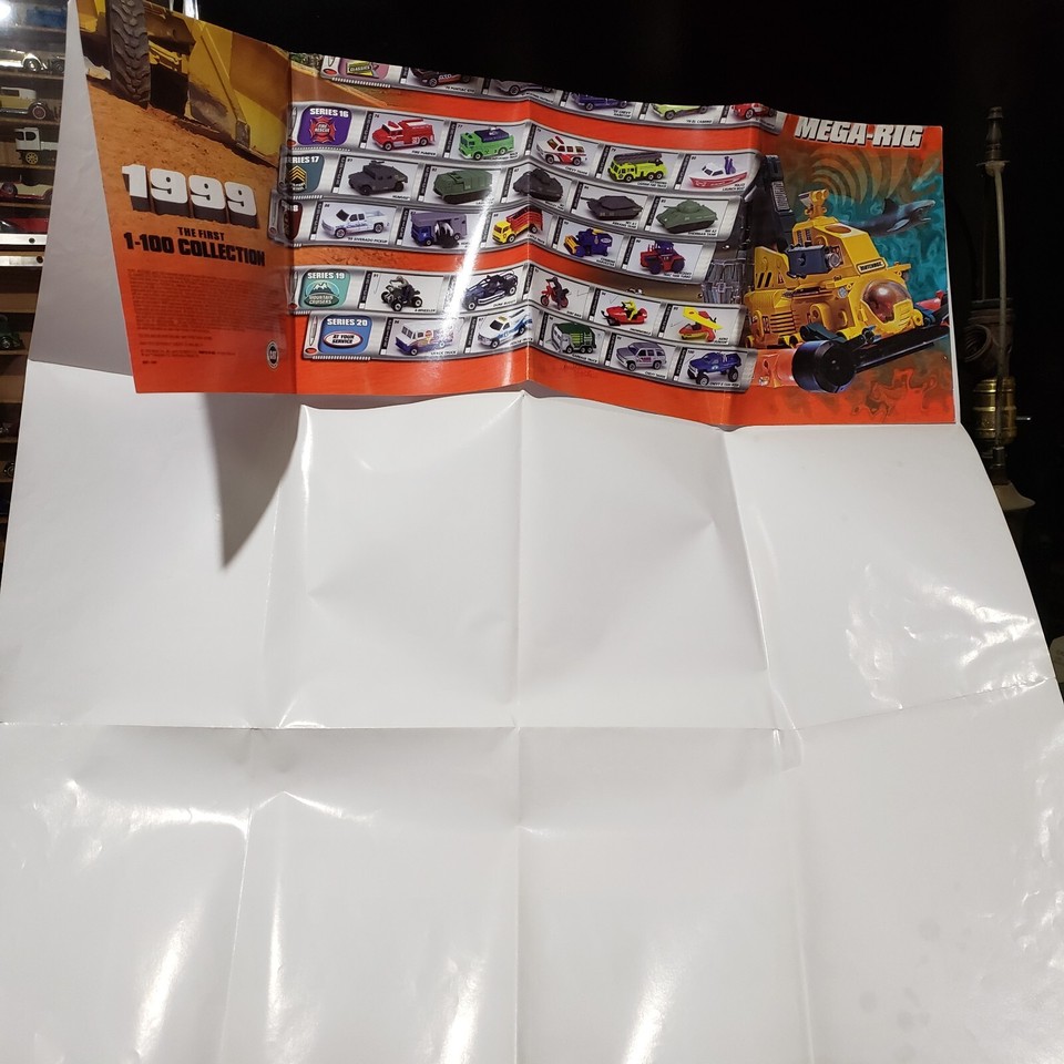 Factory Folded Matchbox 1-100 Superfast 1999 MISSION BRAVO Wall Poster ...