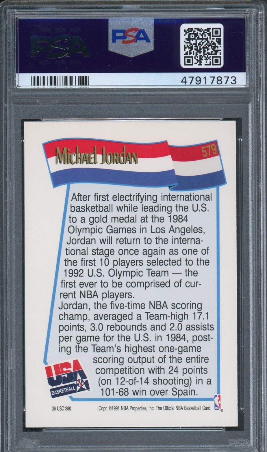 Michael Jordan Team USA Dream Team 1991 Hoops Basketball Card #579 ...