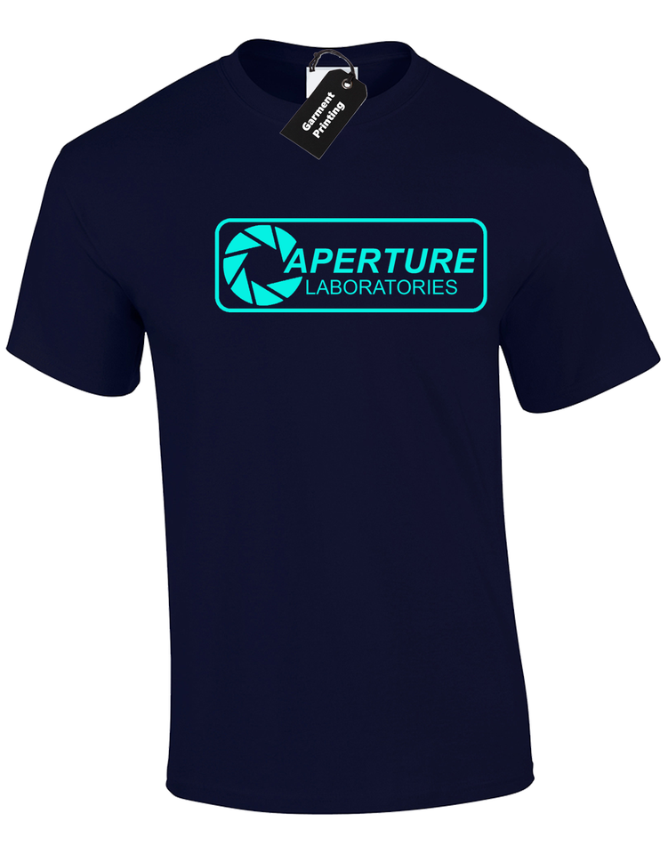 APERTURE LABORATORIES MENS T-SHIRT GAMING GAMER PORTAL FAN GIFT TOP ...