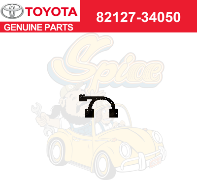 GENUINE Toyota LAND CRUISER LEXUS LX570 LEFT ENGINE WIRE NO.7 82127 ...