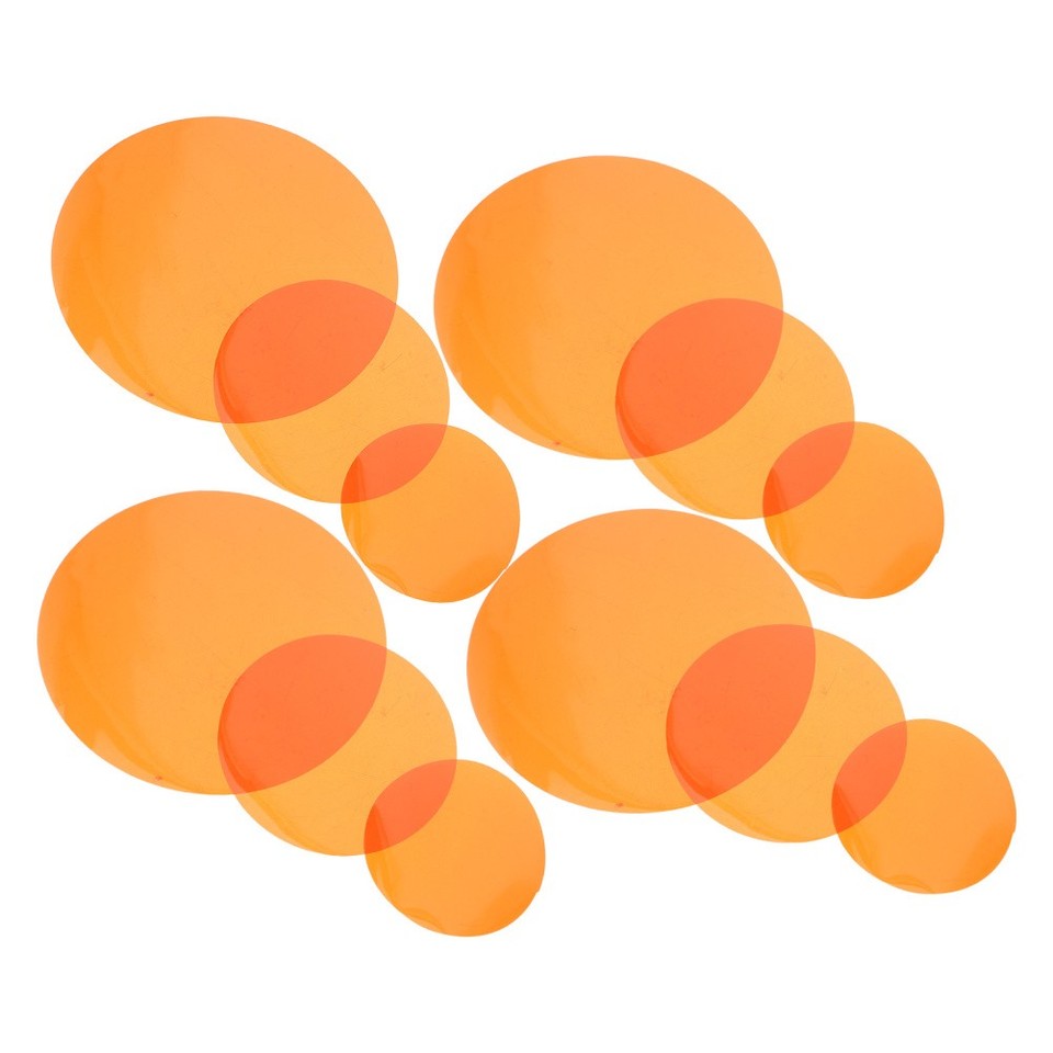 15pcs Gel Light Filter Sheets Transparency Color Correction Overlays ...