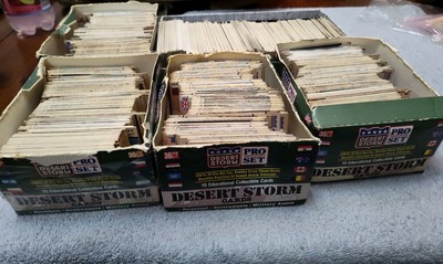 HUGE Vintage Lot Of 1991 Desert Storm Pro Set Trading Cards George Bush ...