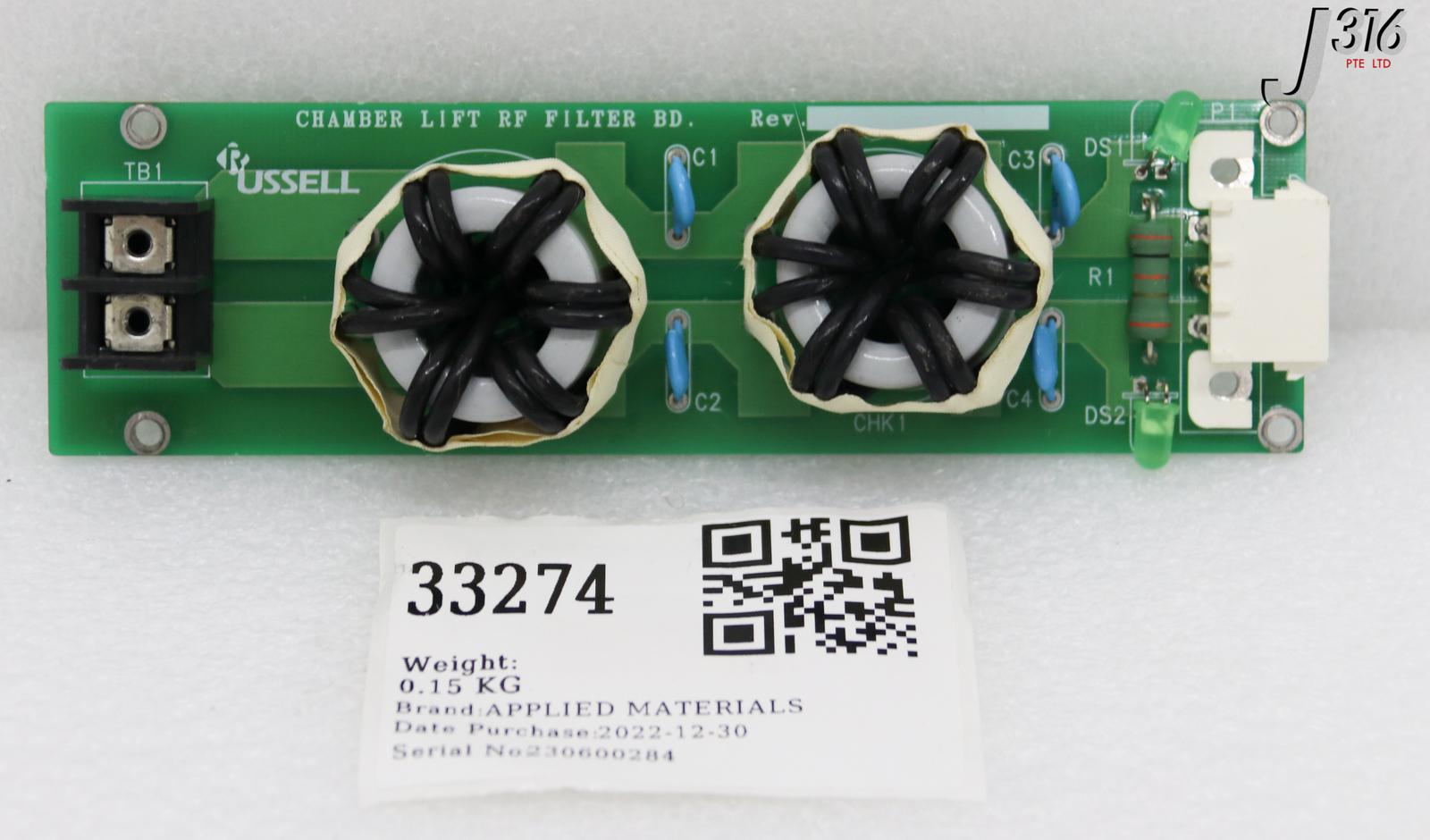 33274 APPLIED MATERIALS PCB, CHAMBER LIFT RF FILTER BD 0100-00698 | eBay