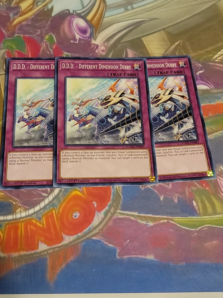 Yugioh! D.D.D. - Different Dimension Derby x3 DAMA-EN085 Common NM | eBay