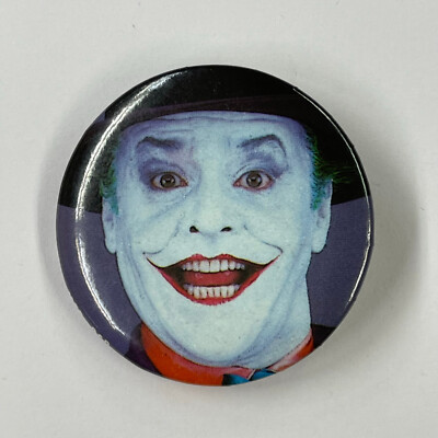 Vintage DC Comics 1989 Batman Movie 2" Pinback Button Pin Joker Jack ...