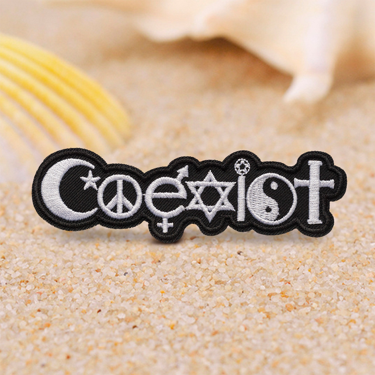 Black Punk Embroidery Sew On Iron On Patch Badge Fabric Applique Craft ...