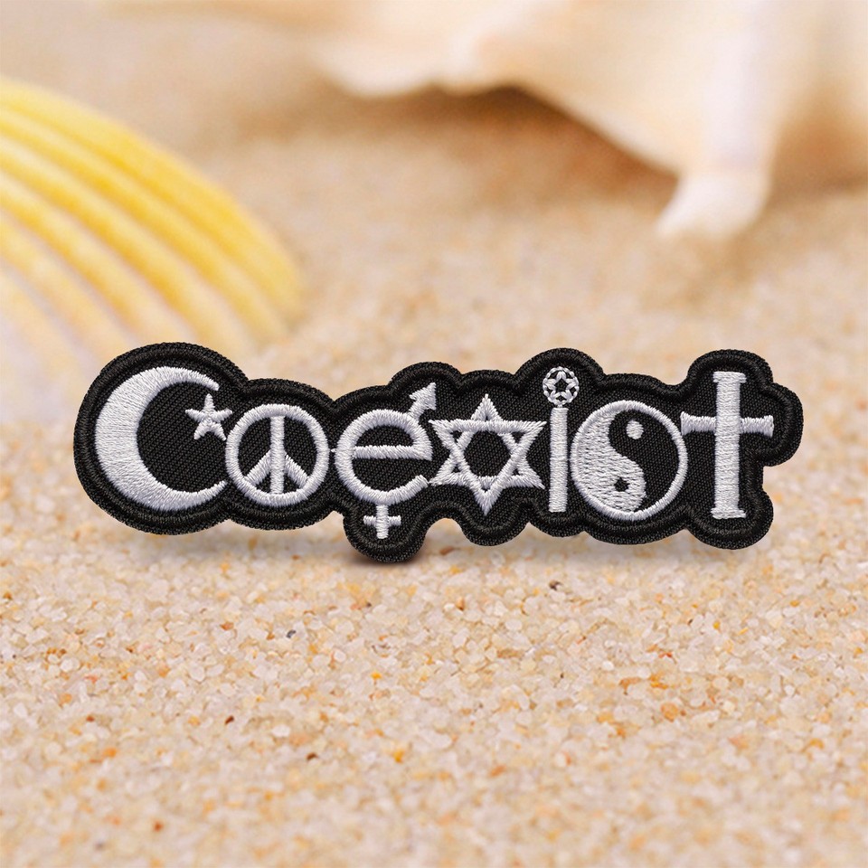 Black Punk Embroidery Sew On Iron On Patch Badge Fabric Applique Craft ...