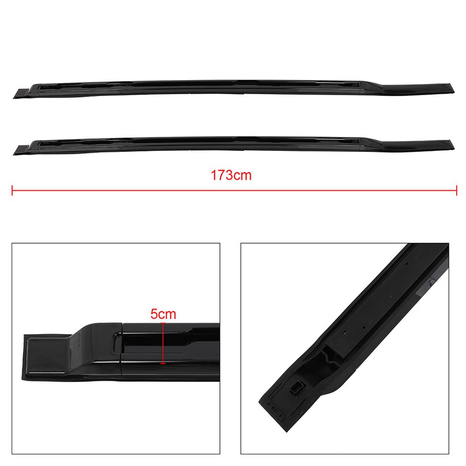 For LAND ROVER DEFENDER 90 20-23 Roof Side Rail Roof Rack Luggage Cargo ...