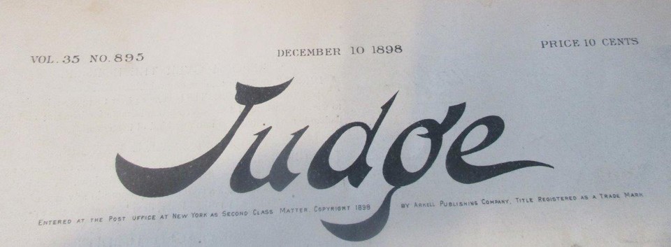 December 10 1898 Judge Magazine Vol. 35 No. 895 #MF | eBay