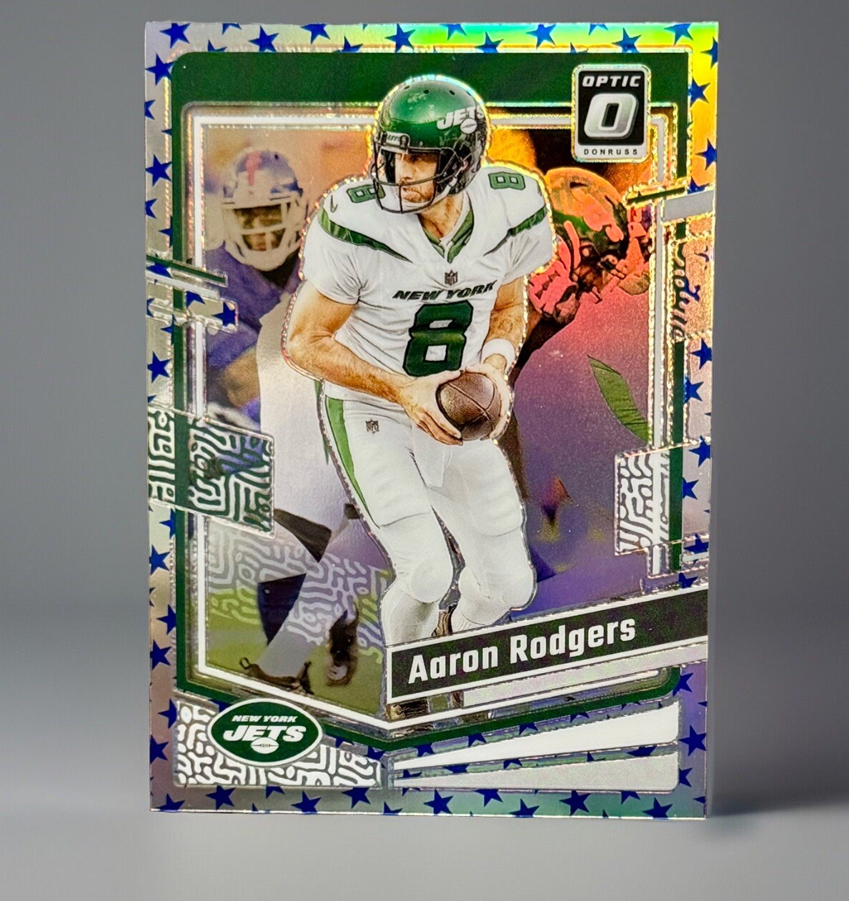 AARON RODGERS - 2023 Donruss Optic Star Emoji Prizm — SP - New York ...