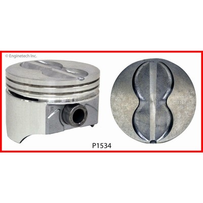 Enginetech Engine Piston Set P1534(8)060; 4.060" Bore Flat Top For ...