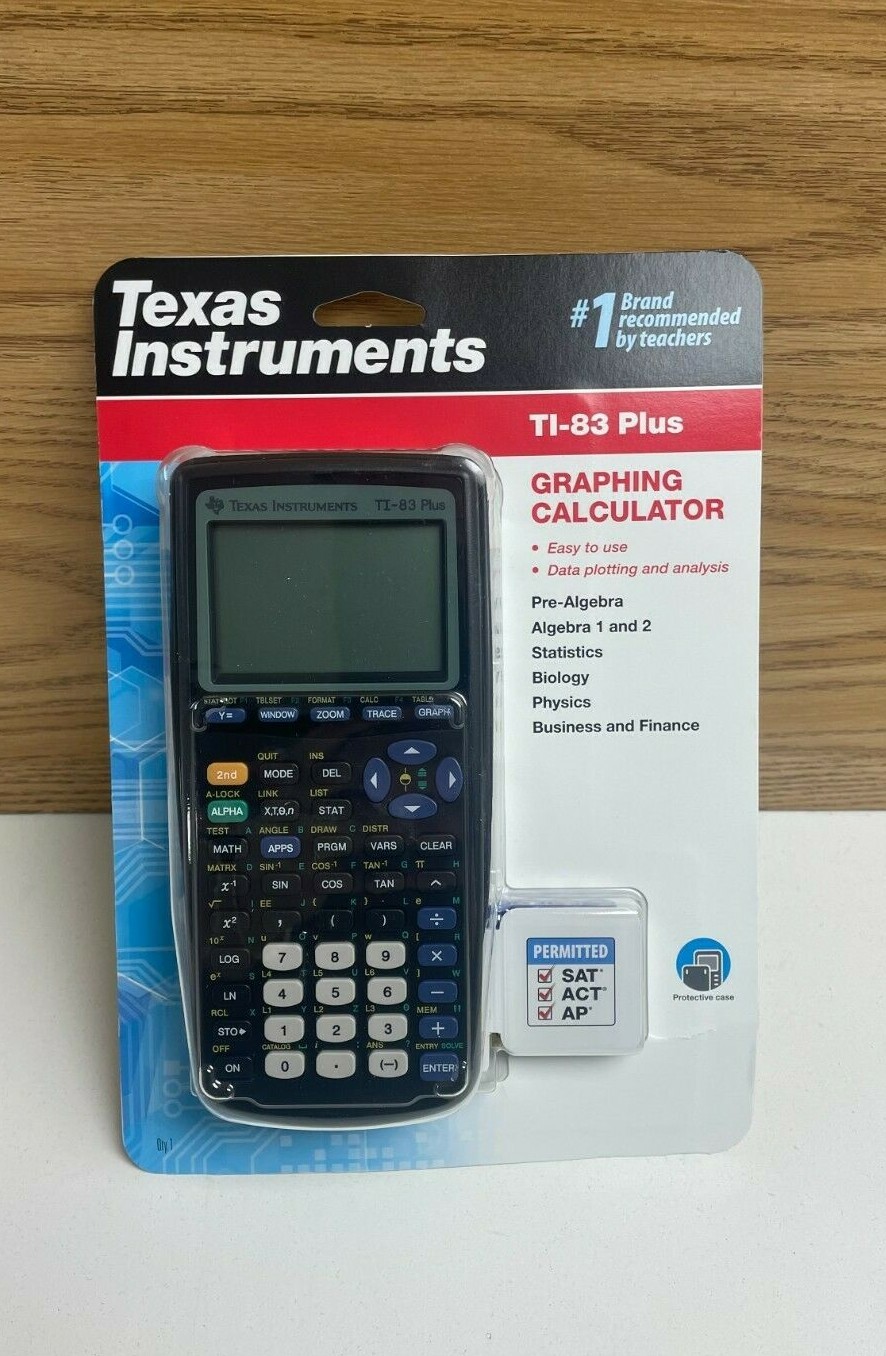 Texas Instruments TI 83 Plus Graphing Calculator Black