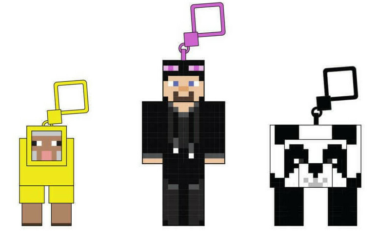 1 x MINECRAFT Collectible Hangers With Clips - Series No 6 by Jazwares ...