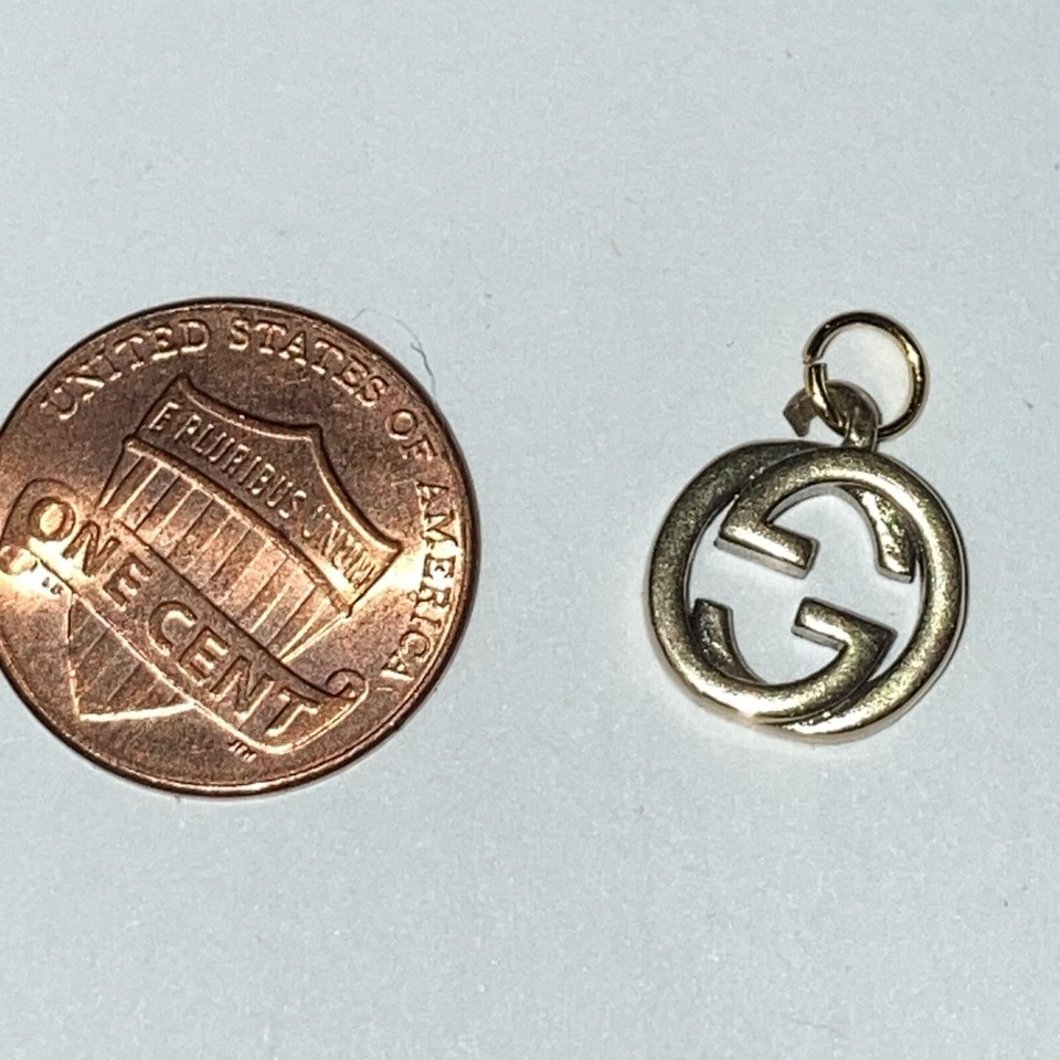 Gucci GG Gold Button Zipper Pull Gold 11mm 1pc Small | eBay