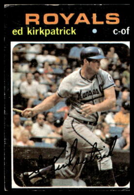 1971 Topps #299 Ed Kirkpatrick Kansas City Royals Low Grade crease | eBay