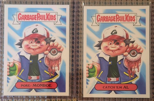 POKE- MONROE & CATCH 'EM AL 2019 GPK WE HATE THE 90s (Lot of 2 CARDS ...