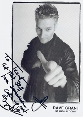 DAVE GRANT SIGNED 8 X 10 INCH PHOTO AUSTRALIAN COMEDIAN REDUCED PRICE ...