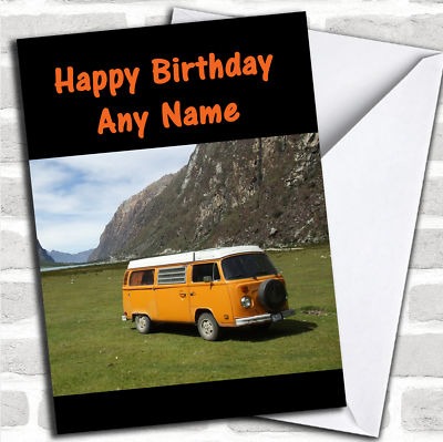 Campervan Birthday Customised Card | eBay UK