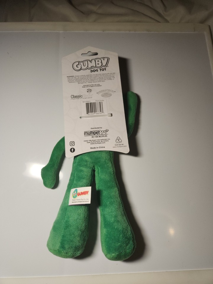 Gumby Dog Toy Wholesale Multipet Gumby Plush Dog Toy - Flexible Squeaky ...