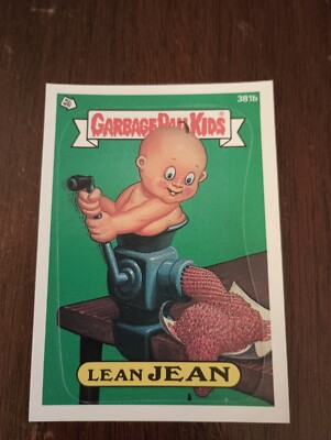 1987 Topps Garbage Pail Kids (10th Series) #381b Lean Jean (MINT) | eBay