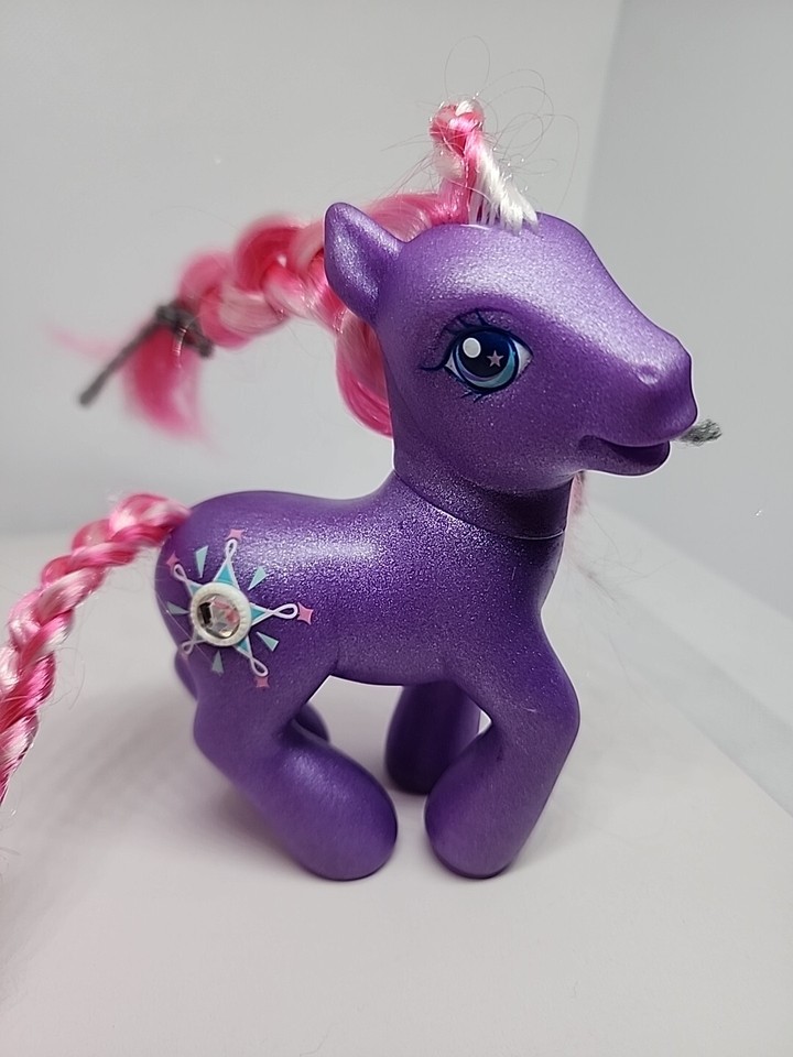 My Little Pony Star Dasher MLP G3 2003 Purple Jewel Magnetic Hoof Jewel ...