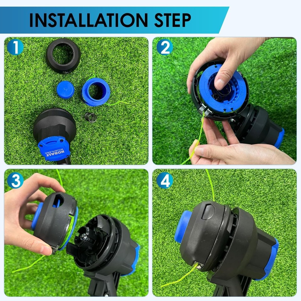 Kobalt 24V Trimmer Replacement Cap & Bump Knob Kit – 6PC Set for KST ...