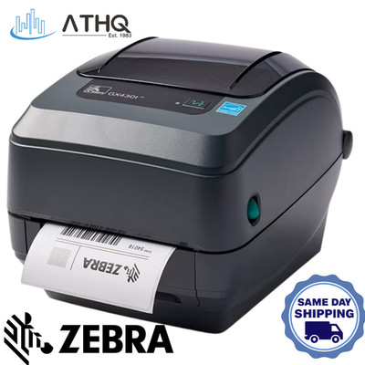 Zebra GX430T Barcode Label Printer 300 dpi Thermal Transfer USB ...