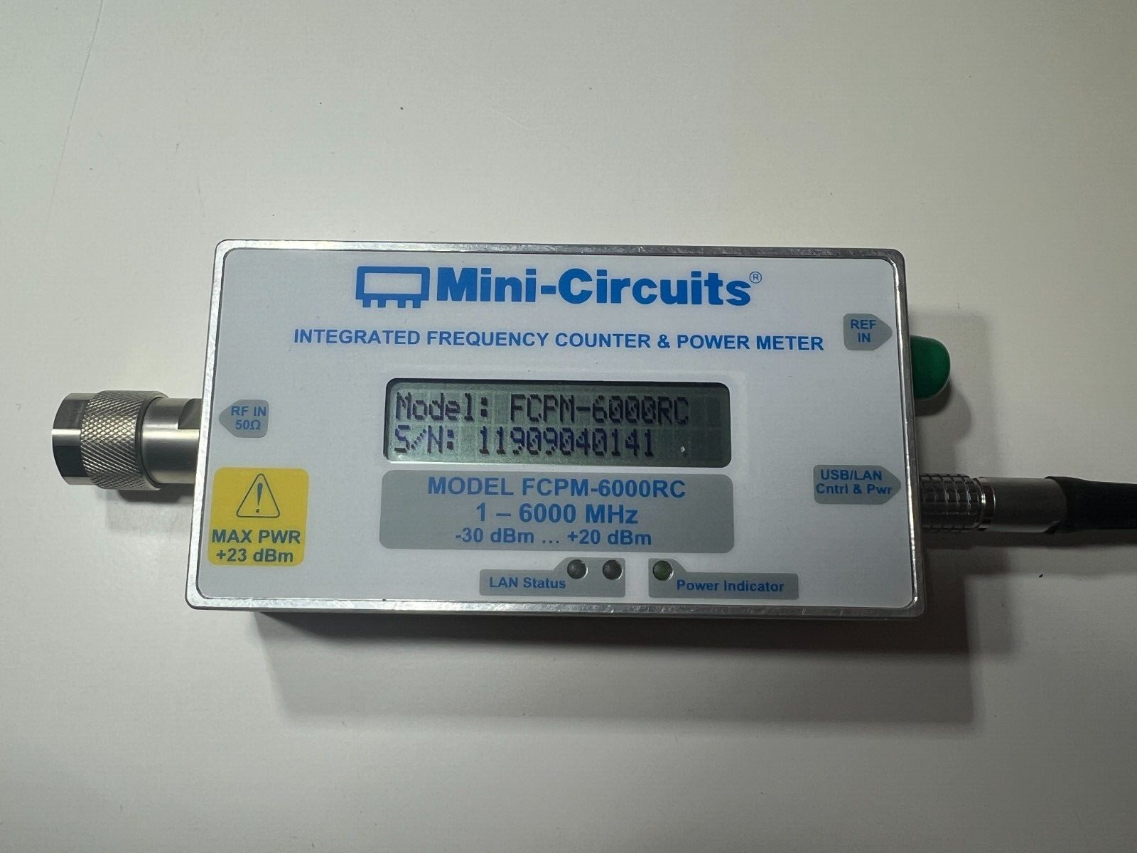 Mini-Circuits FCPM-6000RC Combined Frequency Counter & Power Sensor 1 ...
