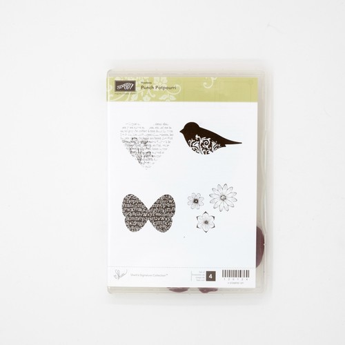 Stampin' Up! Rubber Cling Stamp Set of 4 Hostess Punch Potpourri 120124 ...