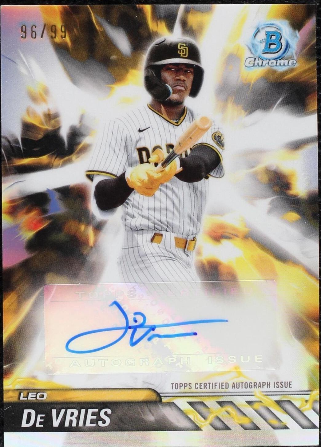 2024 Bowman Draft - Plasma Power Autographs Leo De Vries #PPA-LD /99 ...