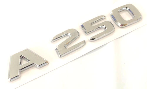 #2 CHROME A250 REPLACEMENT FOR MERCEDES REAR TRUNK EMBLEM BADGE ...