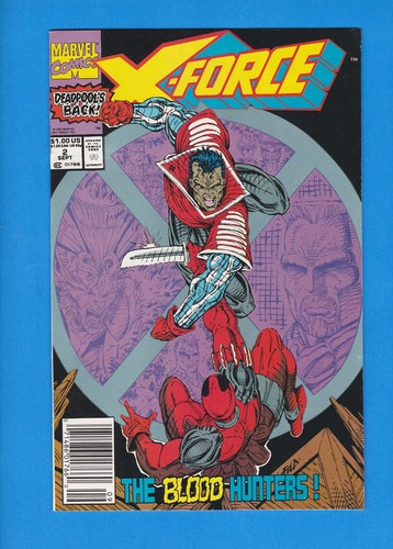 X-FORCE #2 2nd DEADPOOL Marvel 1991 VF Newsstand | eBay