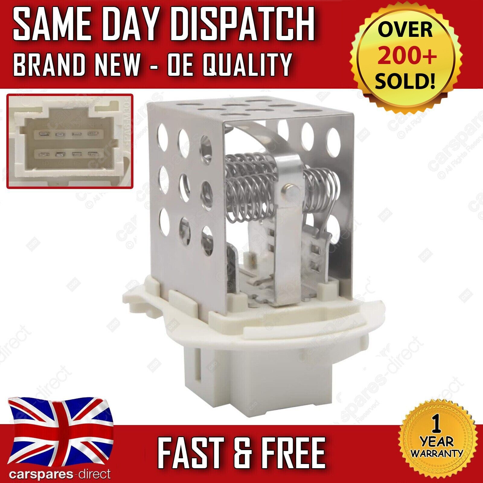 FOR RENAULT MASTER / VAUXHALL MOVANO HEATER BLOWER MOTOR FAN RESISTOR ...