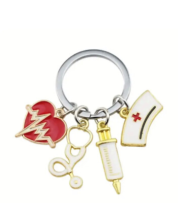 Keychain Nurse Doctor Appreciation Charm Keychain Gift Heart ️ | eBay