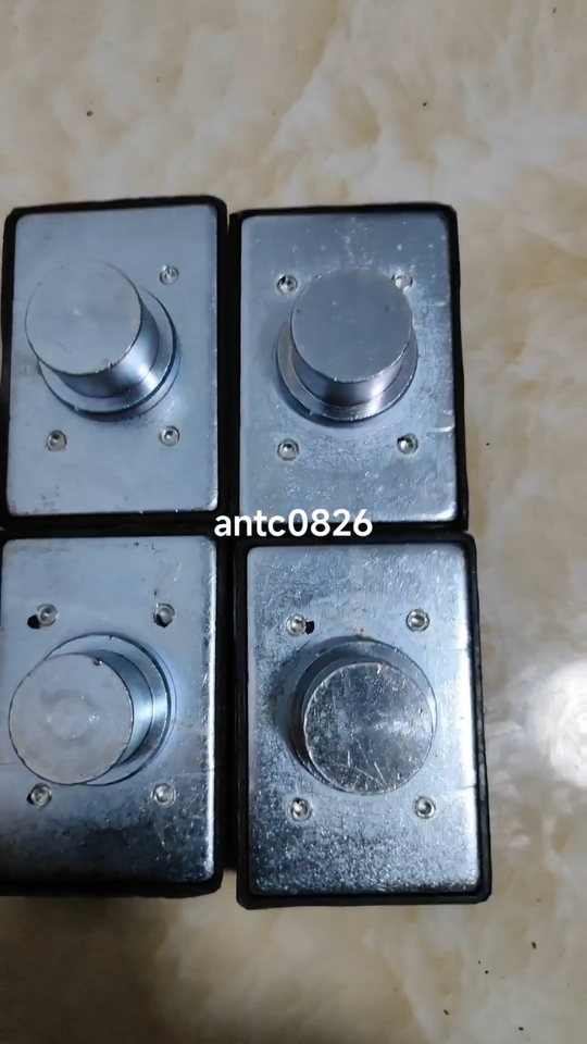 4pc Car Lift Rectangular Rubber Tray Heightening Feet Pads Shaft ...