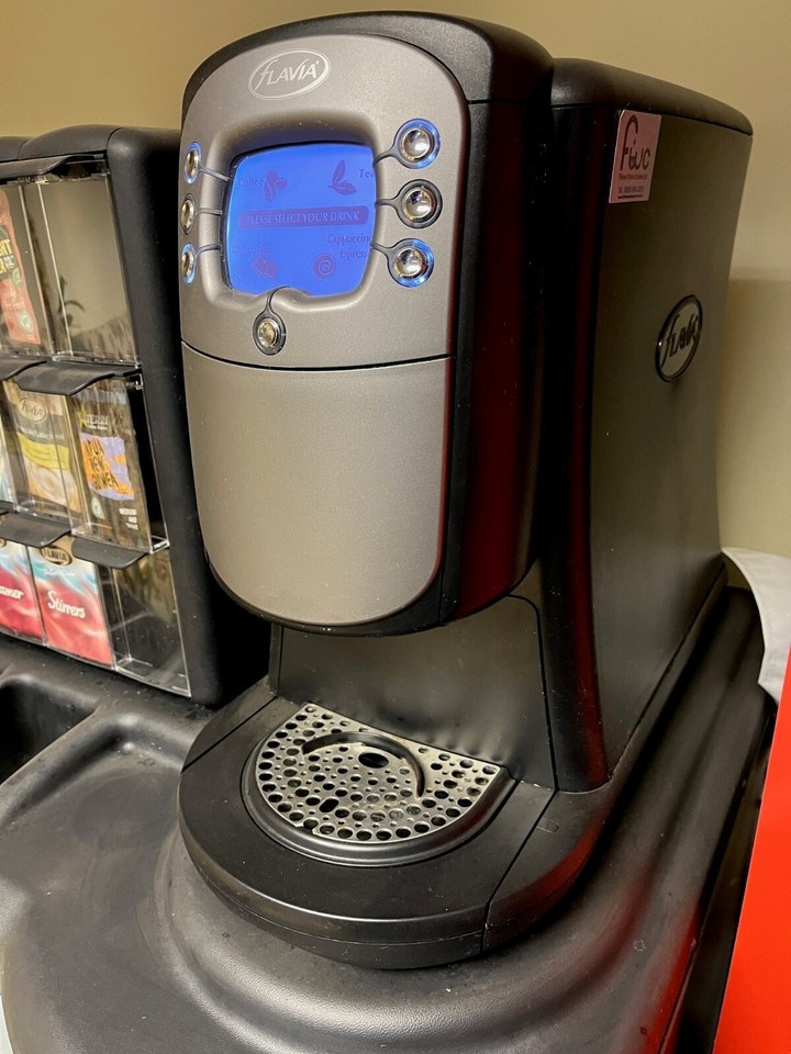 Flavia 400 Coffee Machine WITH 12 DRAW DRINKS HOLDER & CABINET / BASE ...