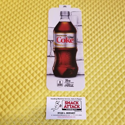 ROYAL VENDORS 660 SODA MACHINE "DIET COKE CAFFEINE FREE" 20oz BOTTLE ...
