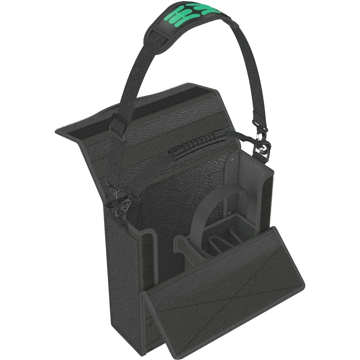 WERA TOOLS 2go Toolbox Toolbag Large (No.2) 330mm x 355 x 115mm Black ...