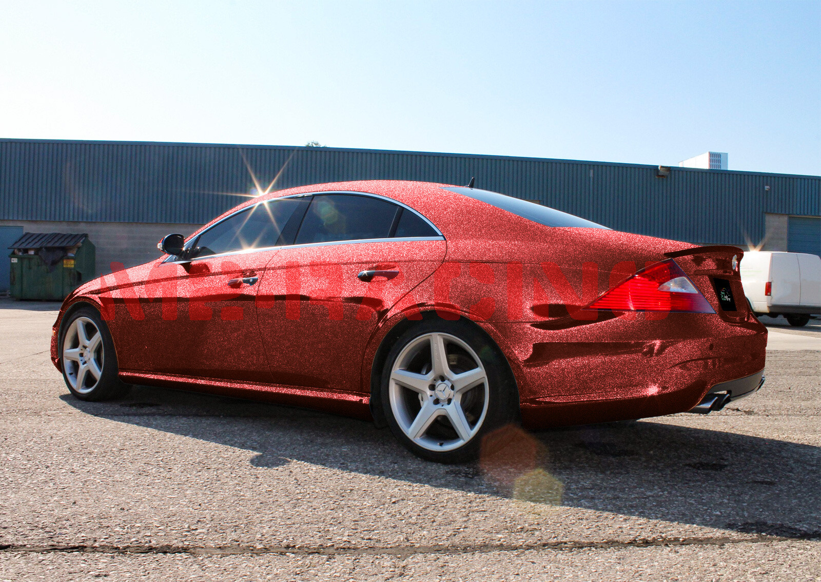 Chrome Glitter Red Sparkle Car Vinyl Wrap Sticker Decal Bubble Free ...